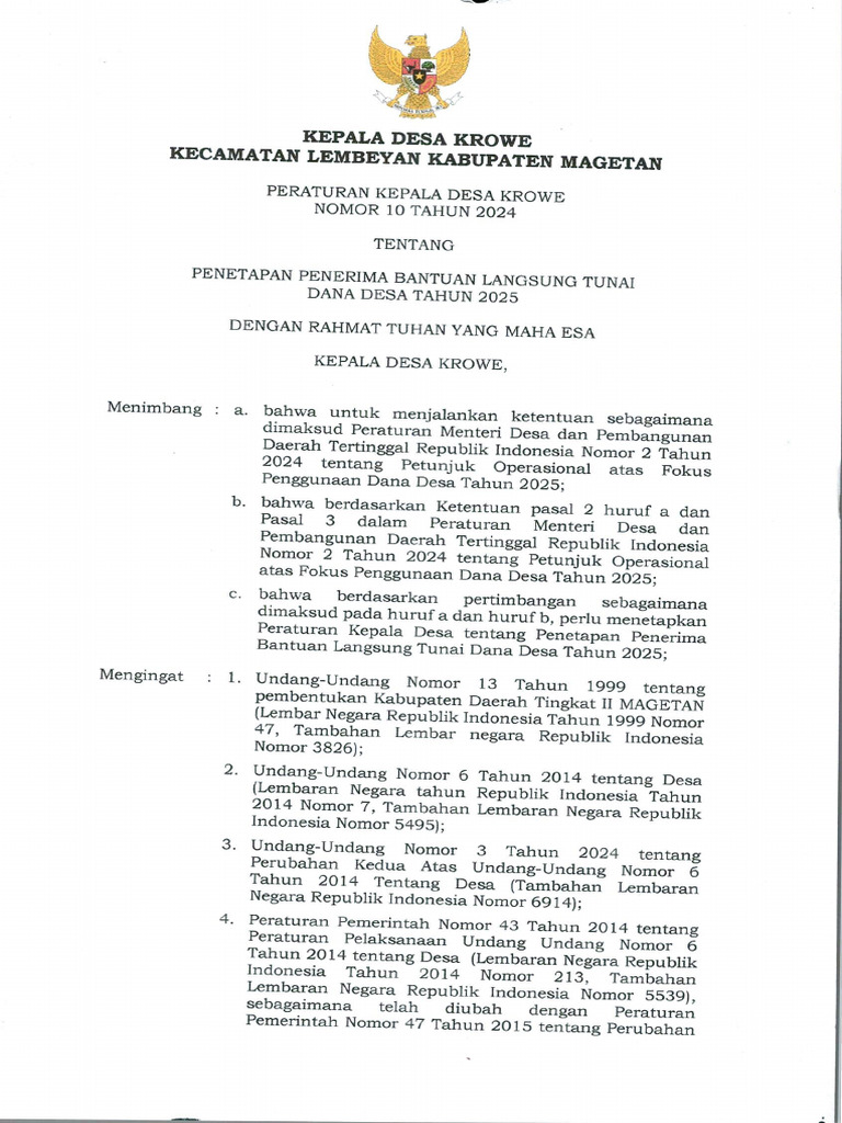 PERKADES PENETAPAN KPM 2025 - 0001 - Removed | PDF