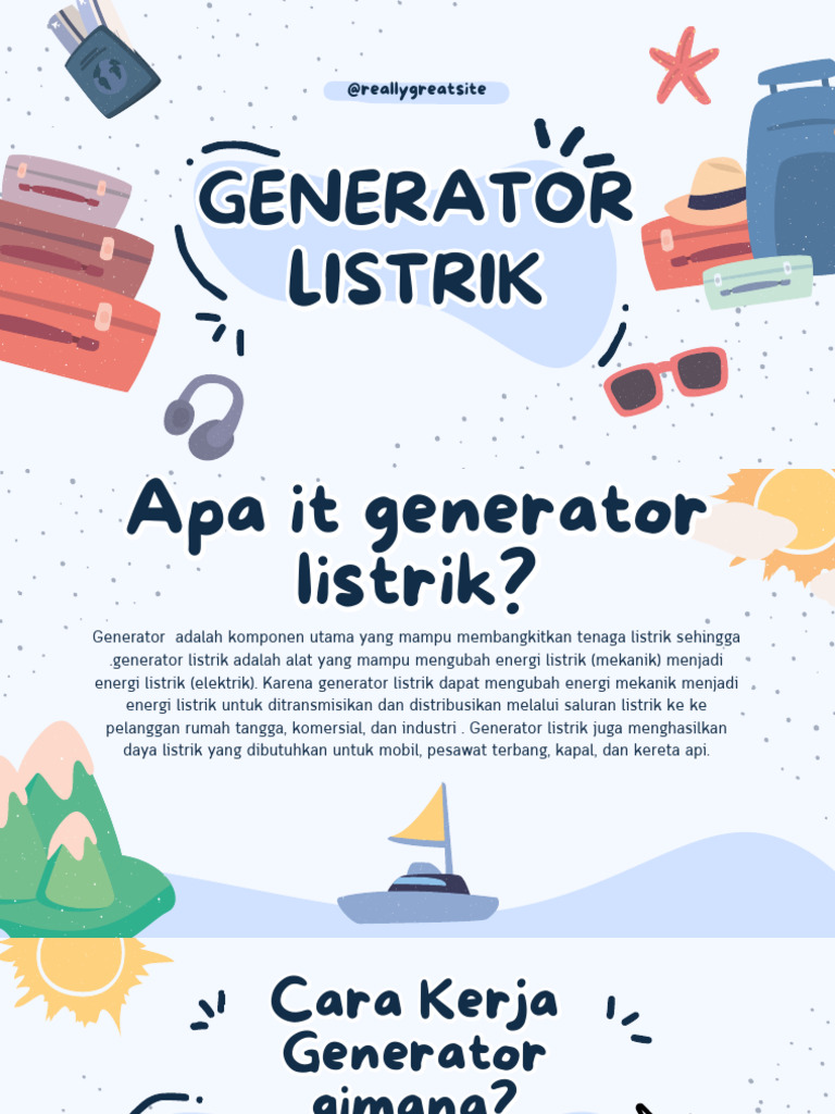 Cara Kerja dan Jenis Generator Listrik | PDF