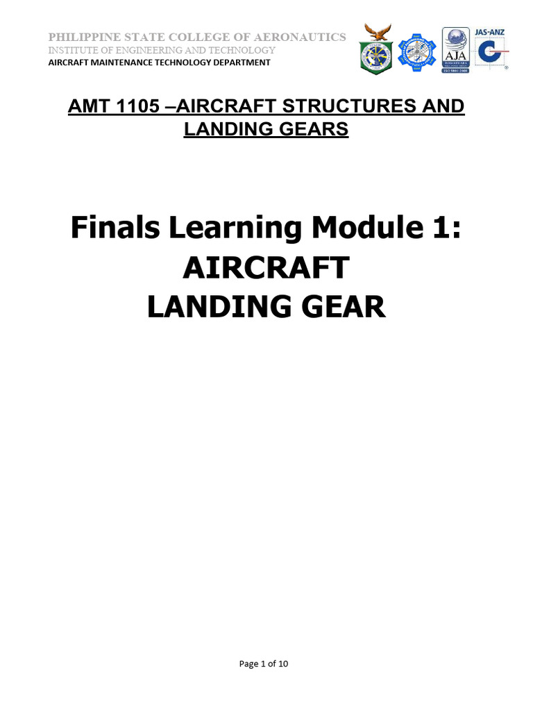 Types of Aircraft Landing Gears | PDF | Landing Gear | Vehicles