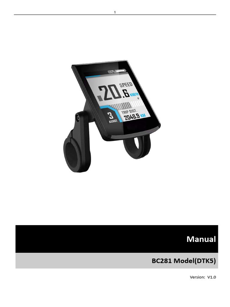 ENGWE BC281 DTK5 Manual English | PDF | Menu (Computing) | Button (Computing)