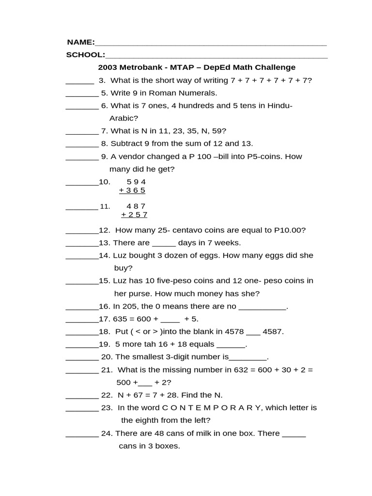 MTAP_-_Division_Elimination_Questions_1 | PDF