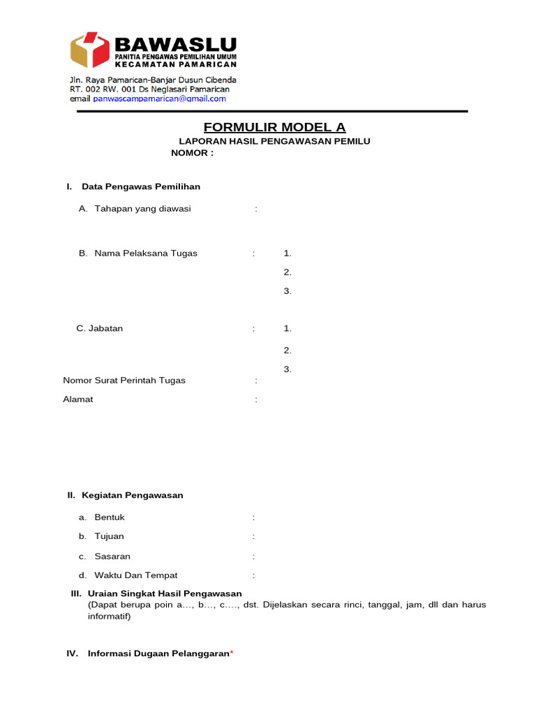 Format LHP PKD | PDF