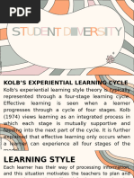 Kolbs Learning Styles and Experiential Learning Cycle | PDF | Learning Styles | Learning