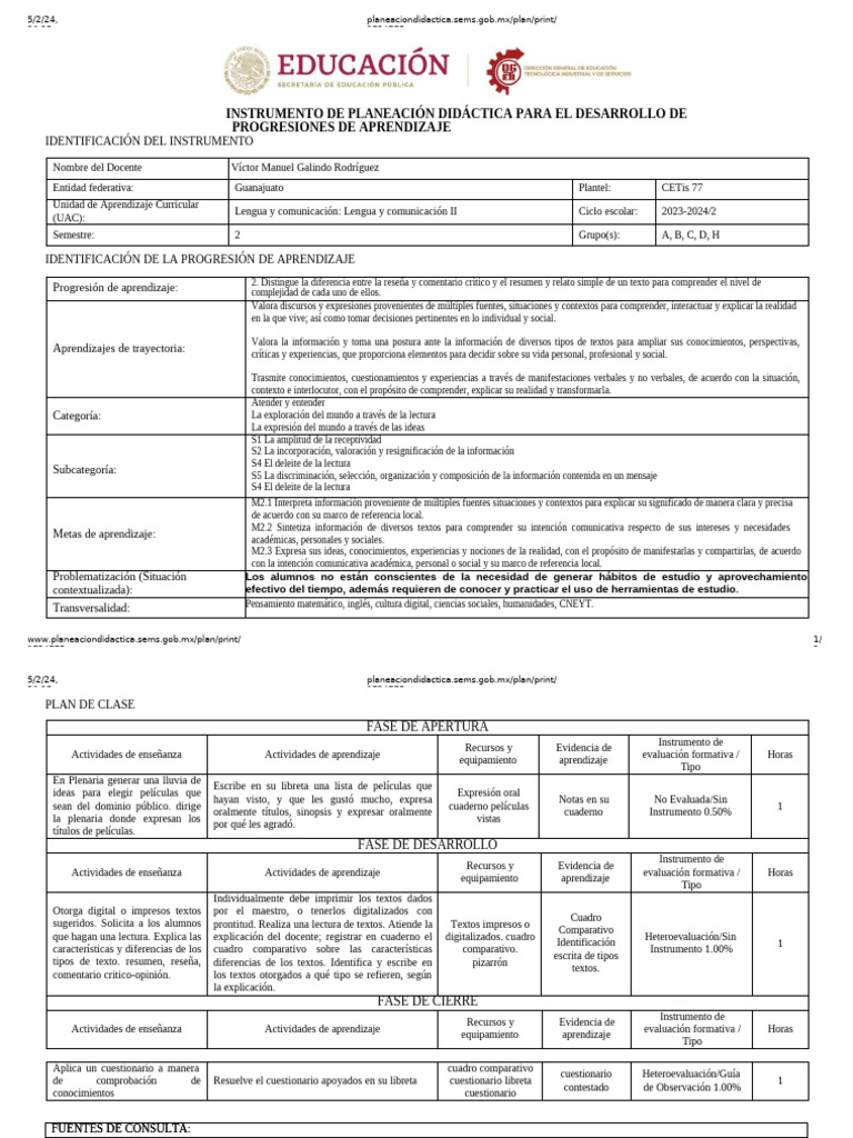 Progresión 2 | PDF | Aprendizaje | Enseñando