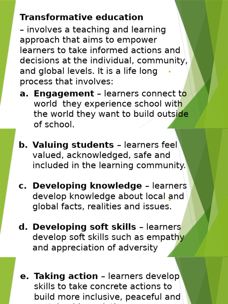 Transformative Global Citizenship Education Pdf Globalization