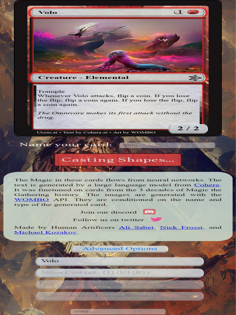 Magic Card AI Creation | PDF
