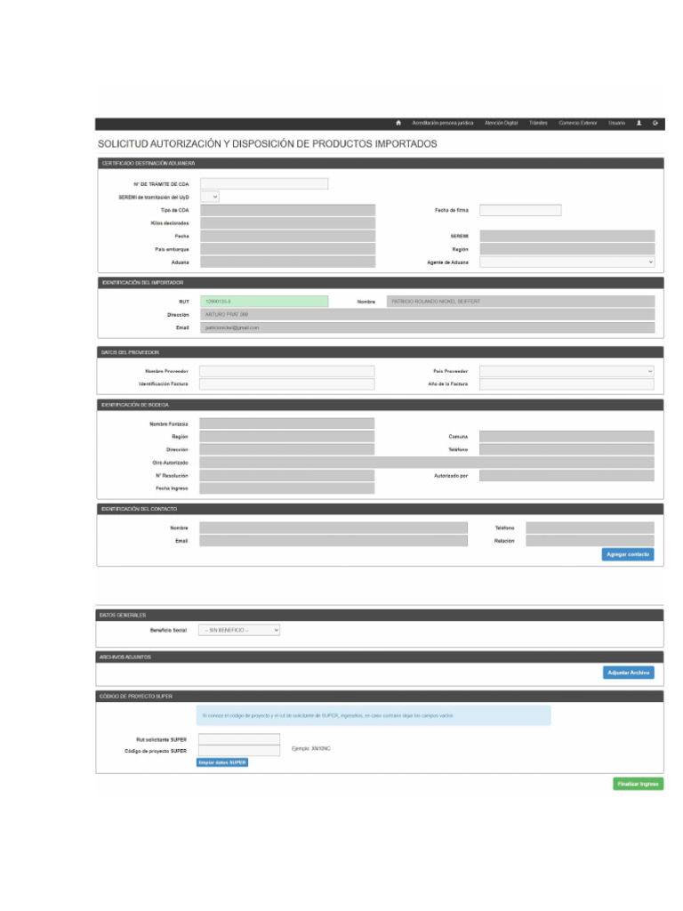 copia formulario digital SEREMI | PDF