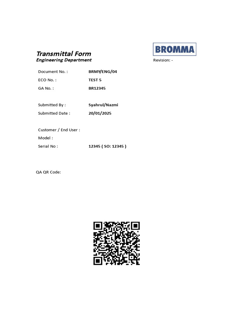 TEST 5-,SN - 12345,,,release of BOM(s) For Planning - Purchasing | PDF