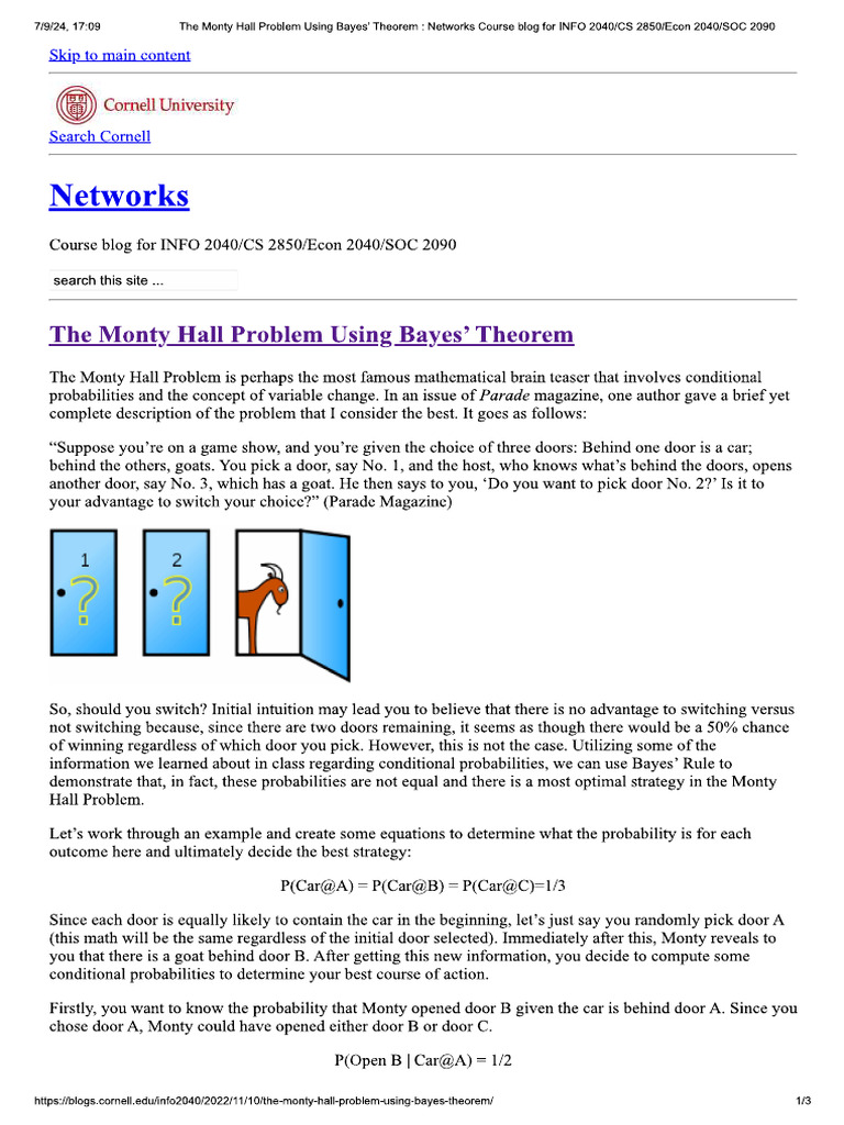 Monty Hall | PDF