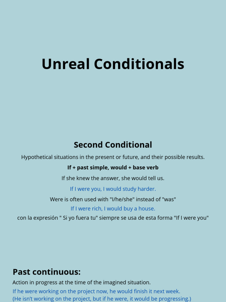 Unreal Conditions | PDF