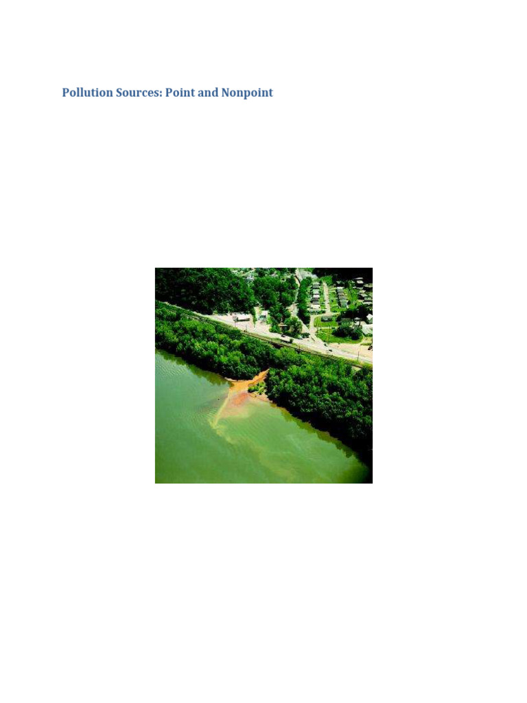 Pollution Sources Point and Nonpoint | PDF | Water Pollution | Water Supply