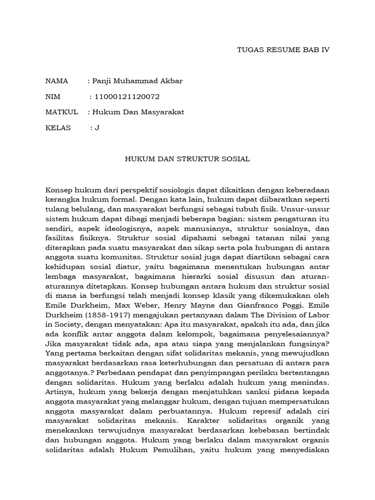 6 - Panji Muhammad Akbar - 11000121120072 - Resume Bab VI | PDF