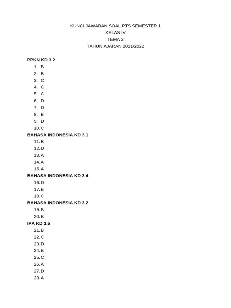 Tema 2 Kunci Jawaban | PDF