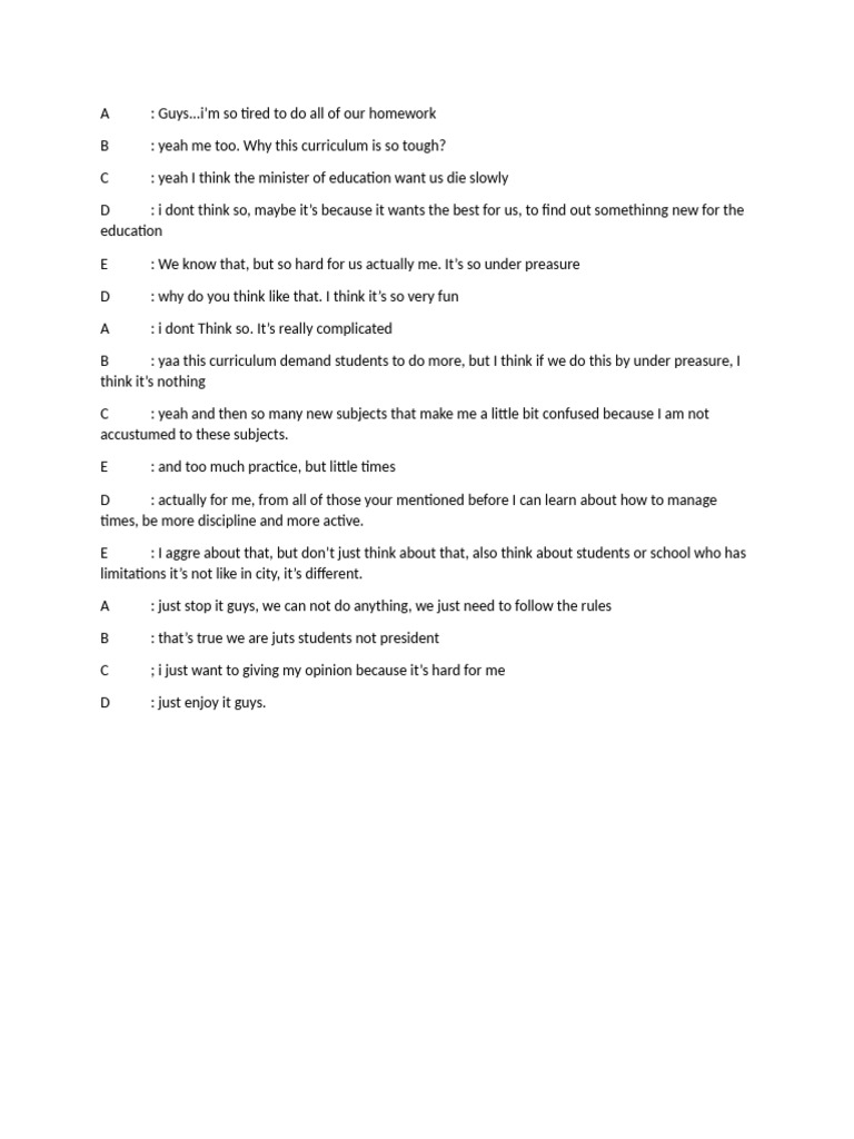 Secon Conversation Pdf