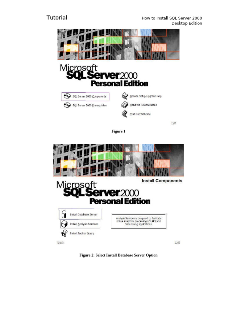 Install SQL Server 2000 Home Edition NOW | PDF