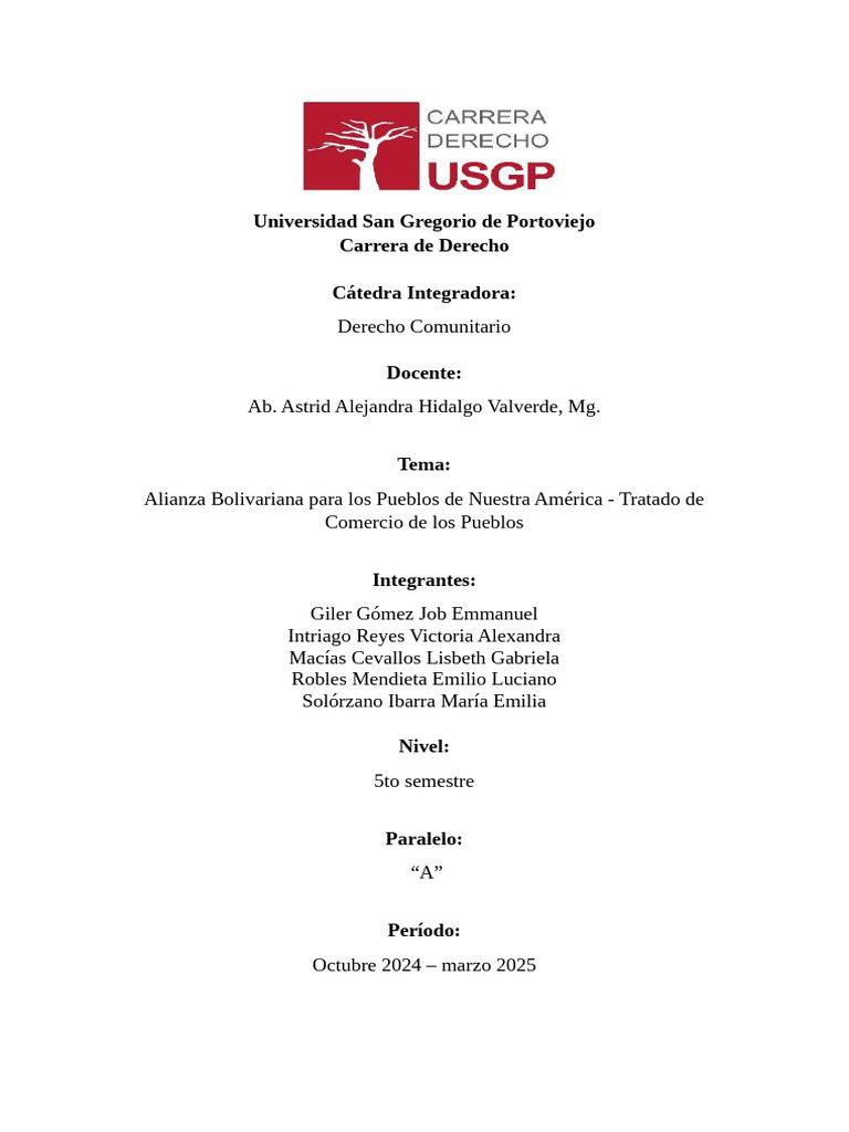Historia y Estructura del ALBA-TCP | PDF