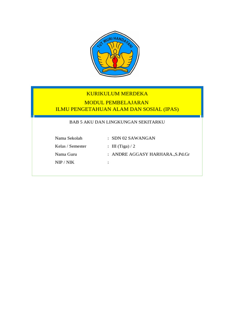 Modul Ajar Ipas Kelas 3 Pdf