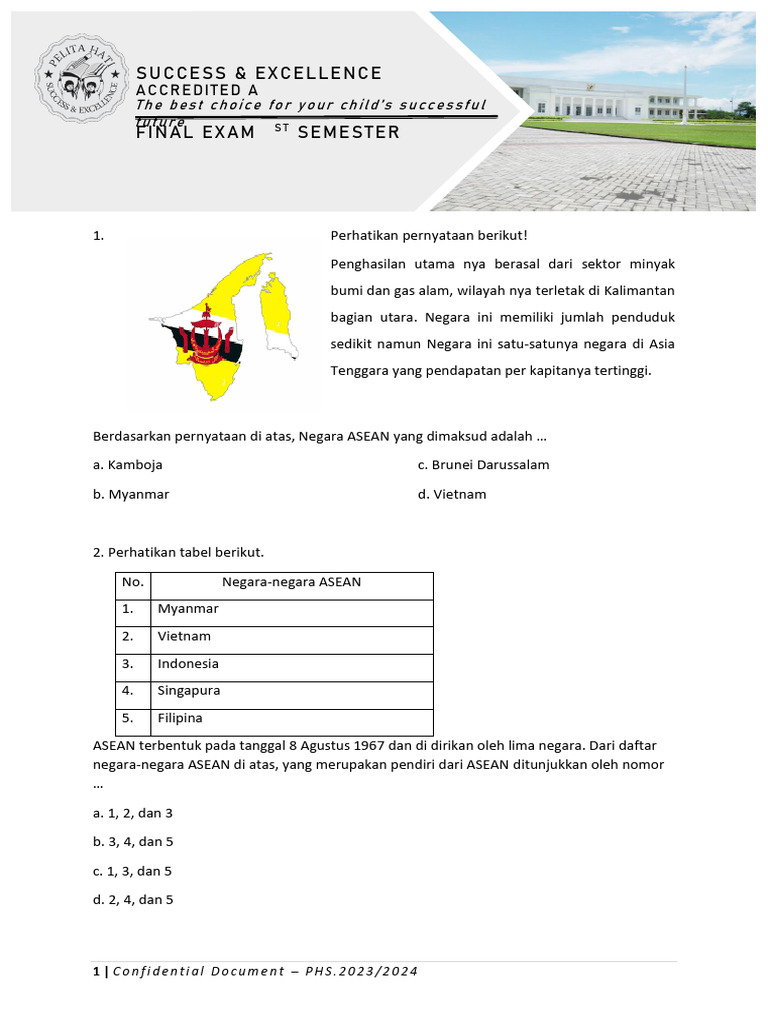 IPS - PAS 2023-2024 Kelas 6 | PDF