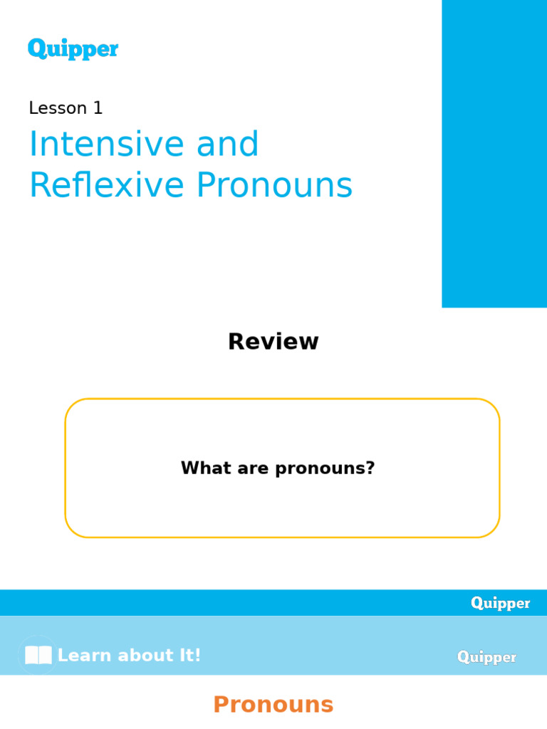 English 10_Unit 9_Lesson 1_Intensive and Reflexive Pronouns | PDF