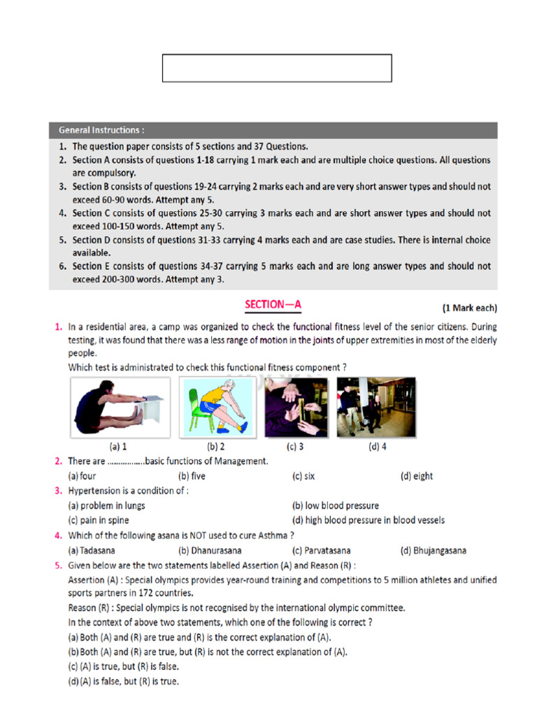 Physical Sample Paper-3 | PDF