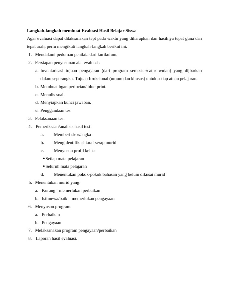 Langkah-Langkah Membuat RPP | PDF