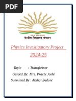 Physics Project Cover Pages | PDF