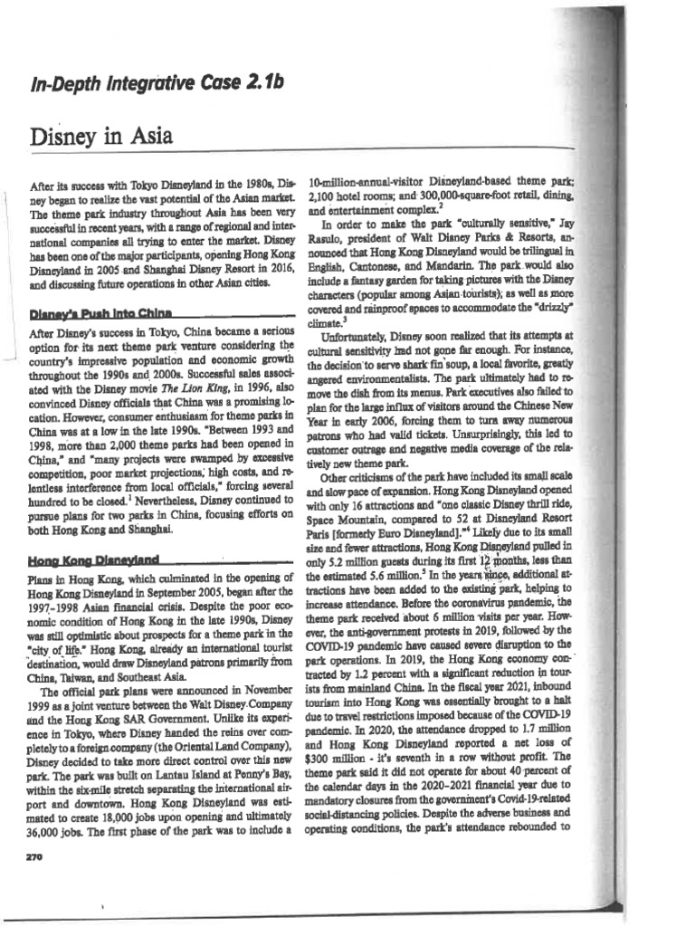 Case Disney in Asia | PDF
