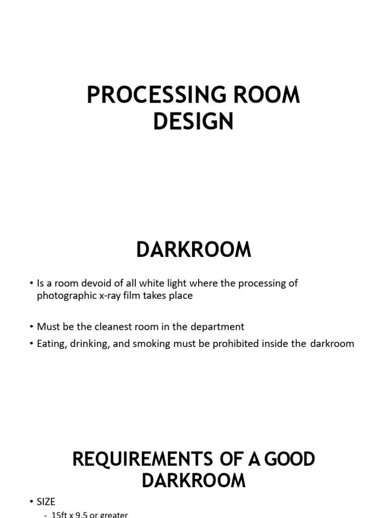Essential Darkroom Design Guidelines | PDF | Buffer Solution | Hydroxide