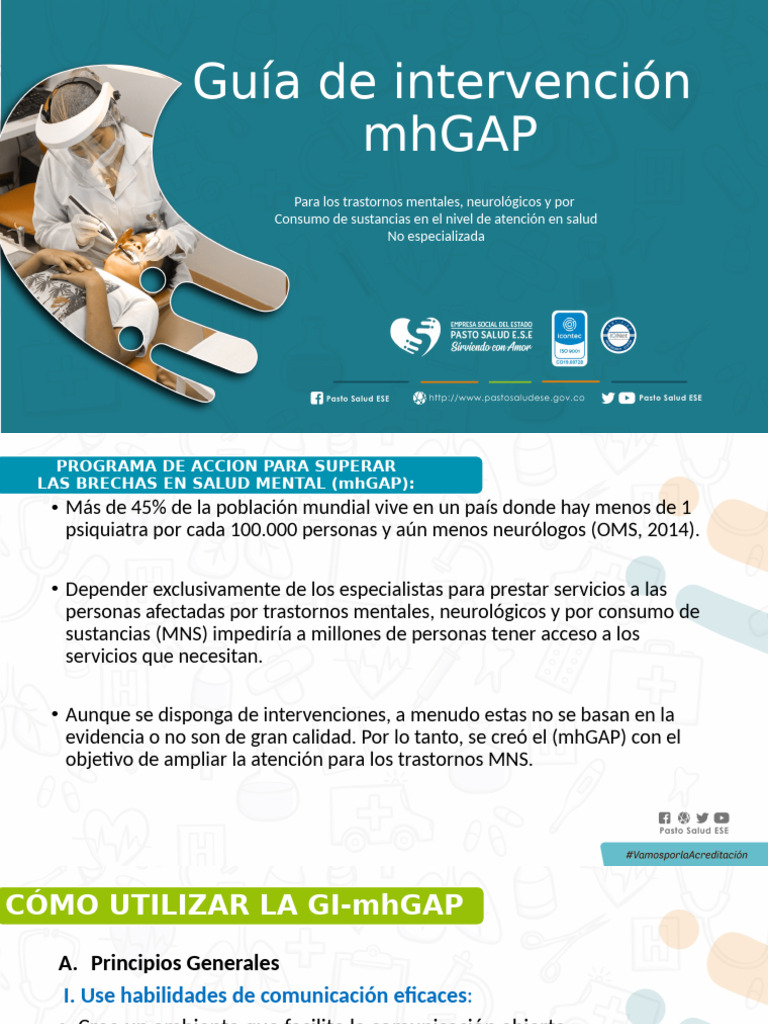 Guias MHGAP | PDF | Trastorno mental | Neurología