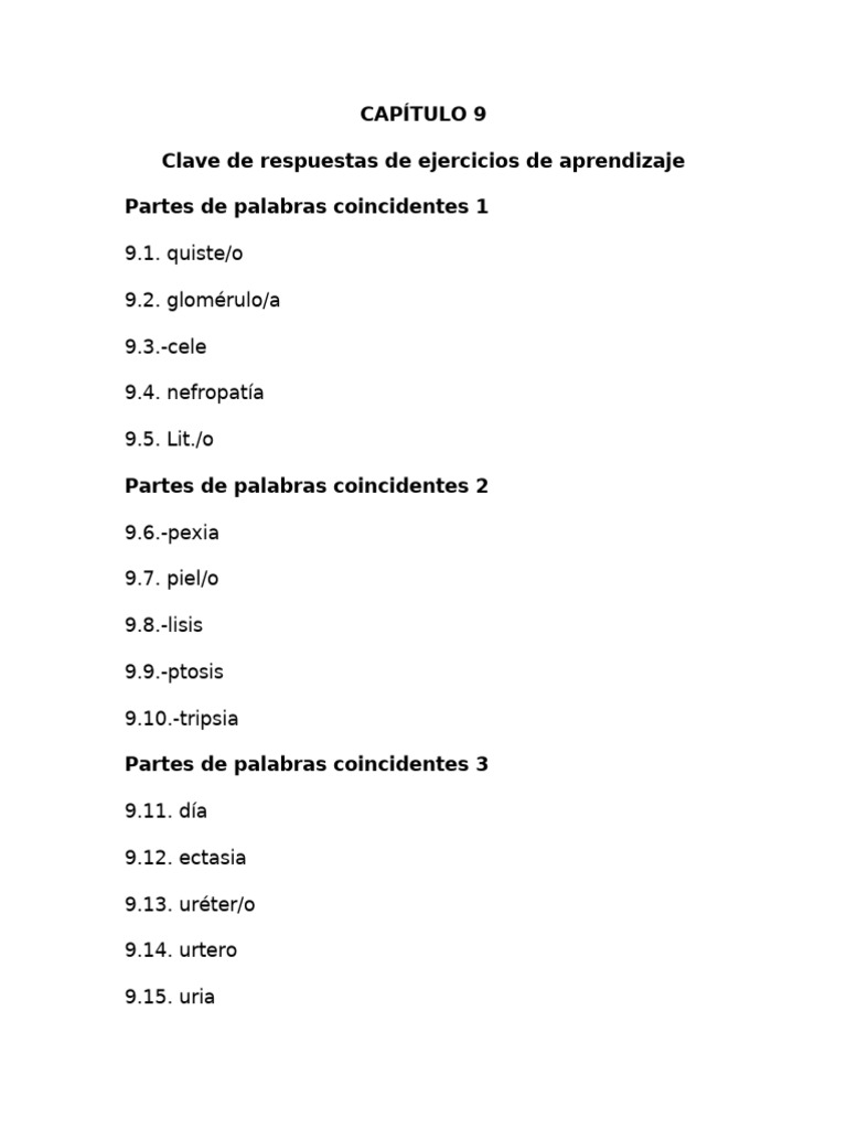 Capítulo 9 Ejercicios de Aprendizaje. | PDF