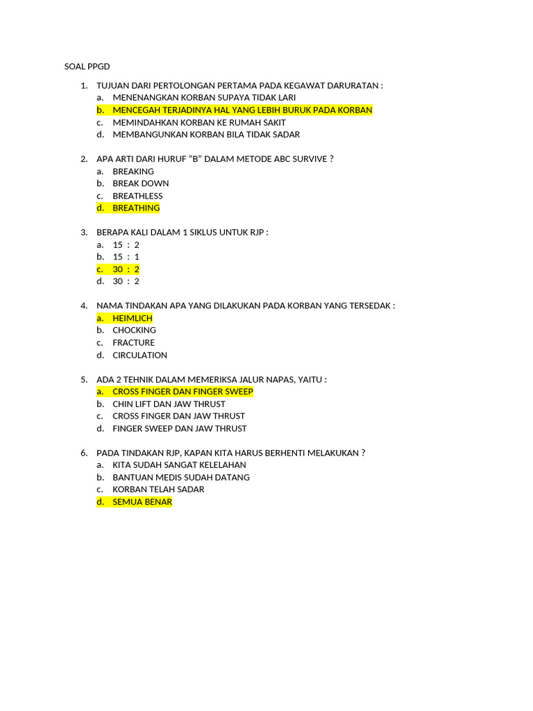 Soal PPGD | PDF