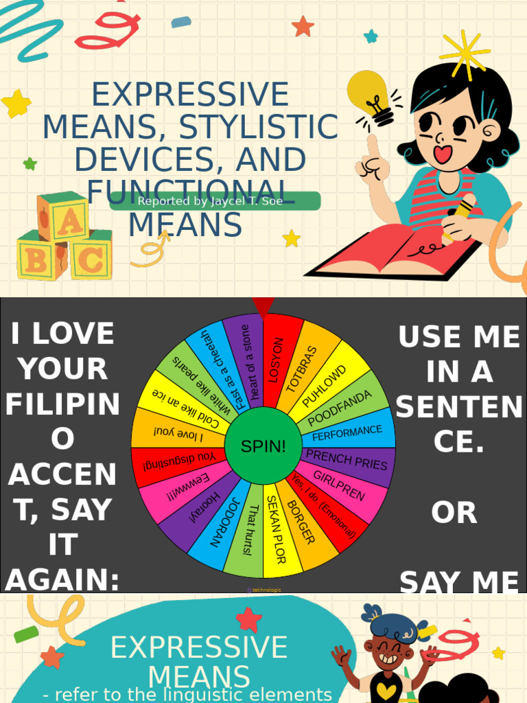 Expressive Means, Stylistic Devices, and Functional Means | PDF ...