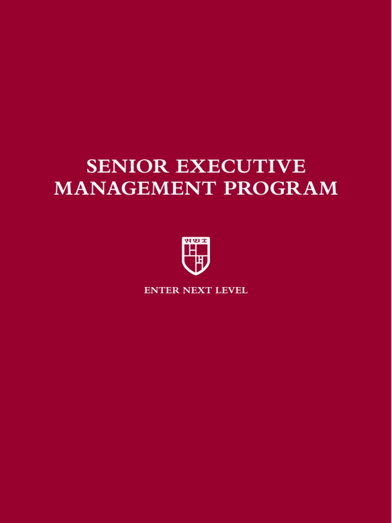 AVT - Senior Executive Management Program | PDF | Business School ...