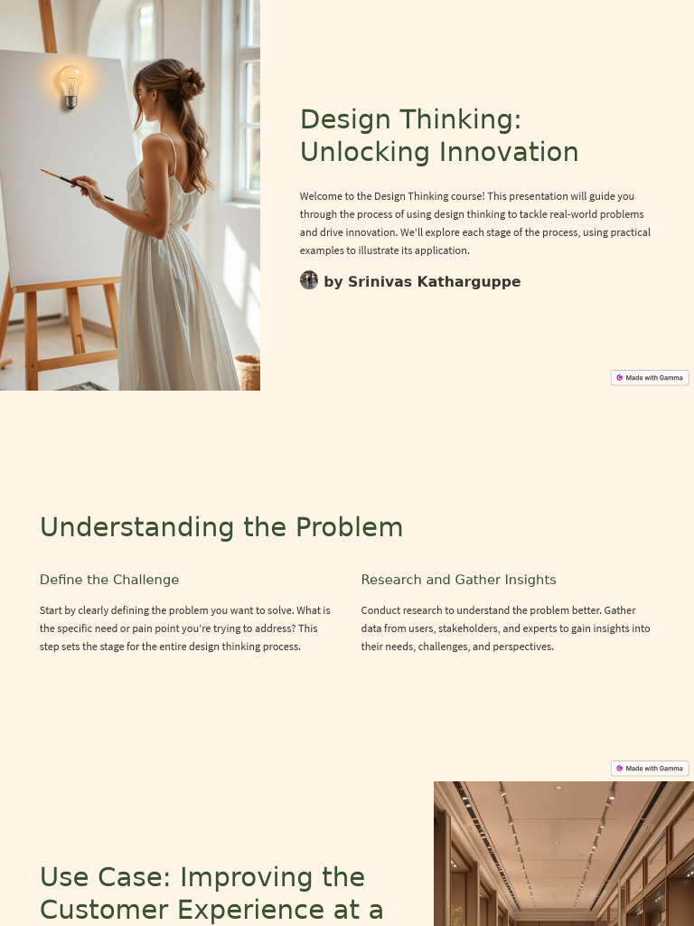 Design Thinking Unlocking Innovation | PDF | Design Thinking | Prototype