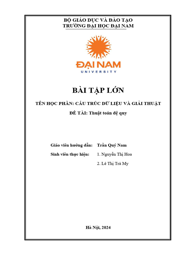 Mau Bao Cao BTL_2024.Nthdocx | PDF