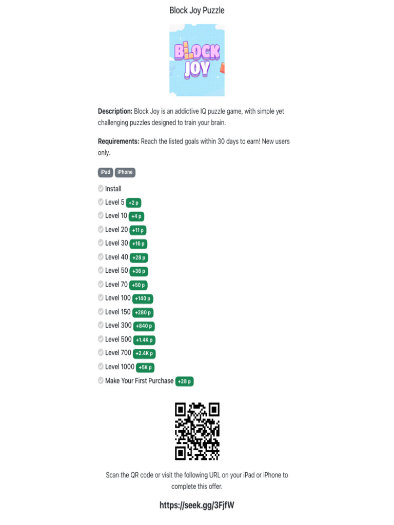 Block Joy Puzzle | PDF