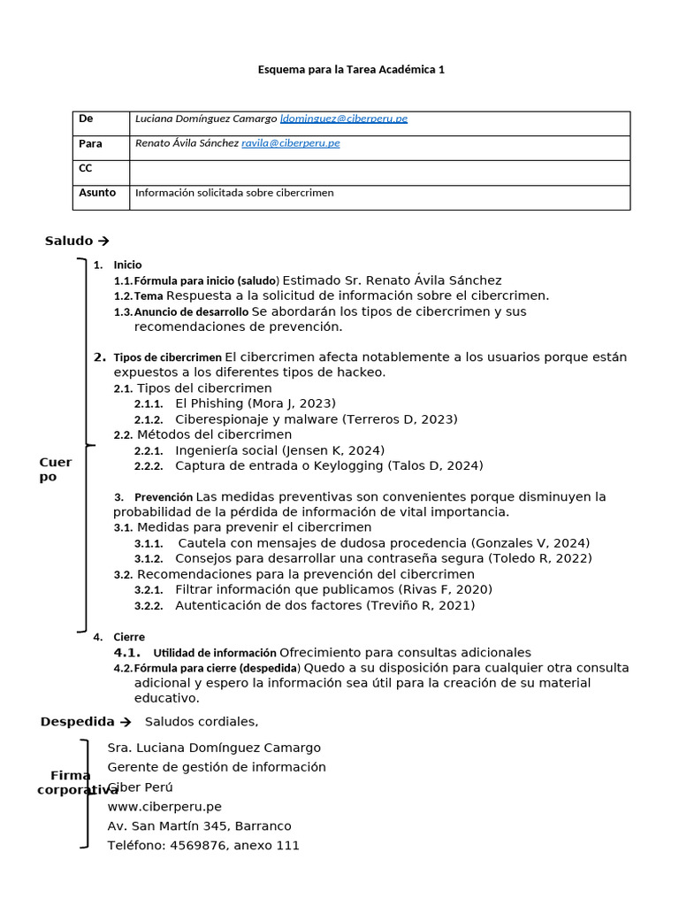 Esquema Numérico para La TA1 (CRT2) JUAN VEGA 20.08 | PDF | Cibercrimen | Edad de información