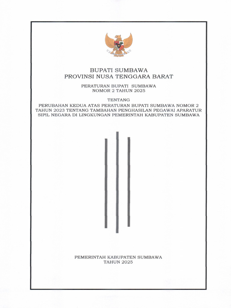 Perbup TPP No. 2 Tahun 2025 | PDF