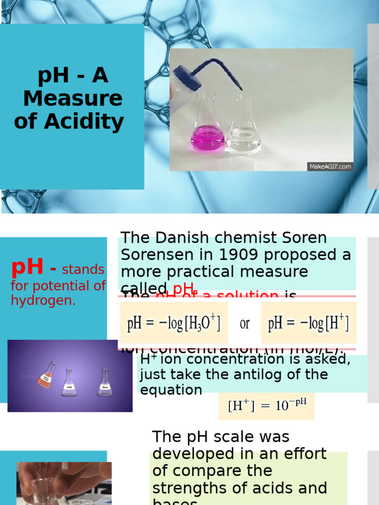 PH - A Measure of Acidity | PDF | Ph | Hydroxide