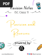Class 11 Accountancy Provisions and Reserves Notes | PDF | Expense ...