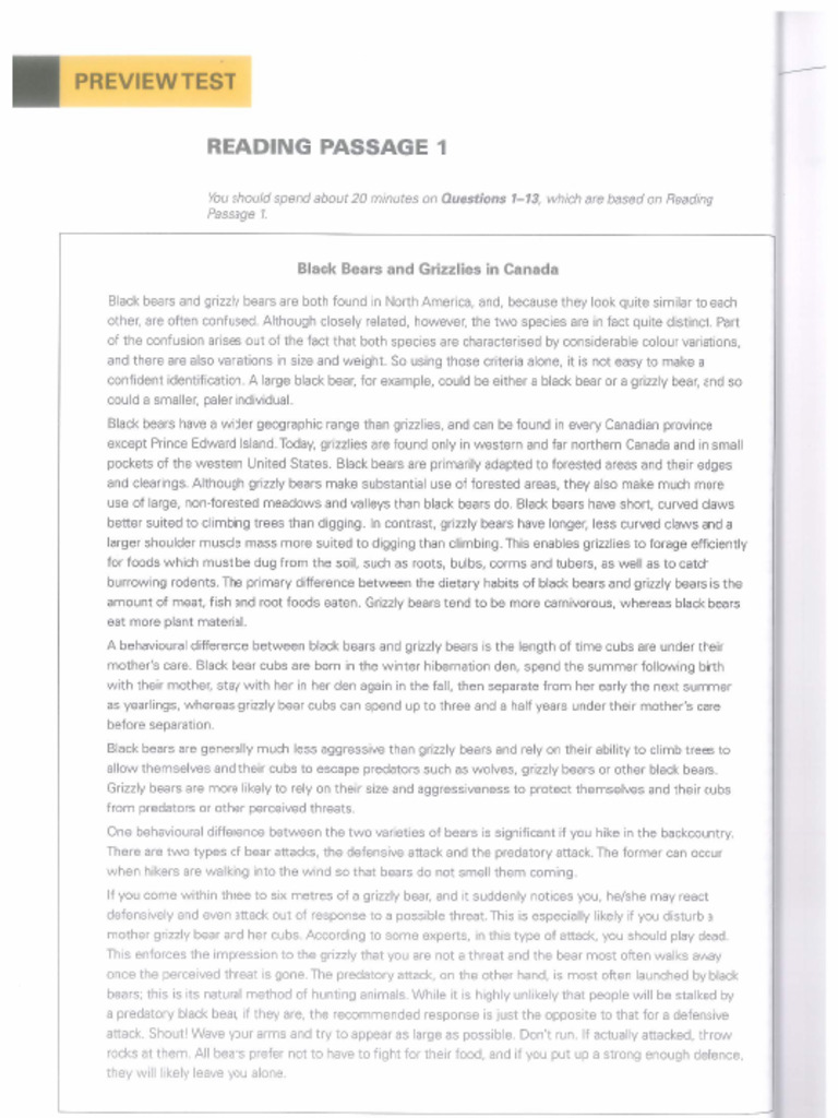 Practice Reading Test | PDF