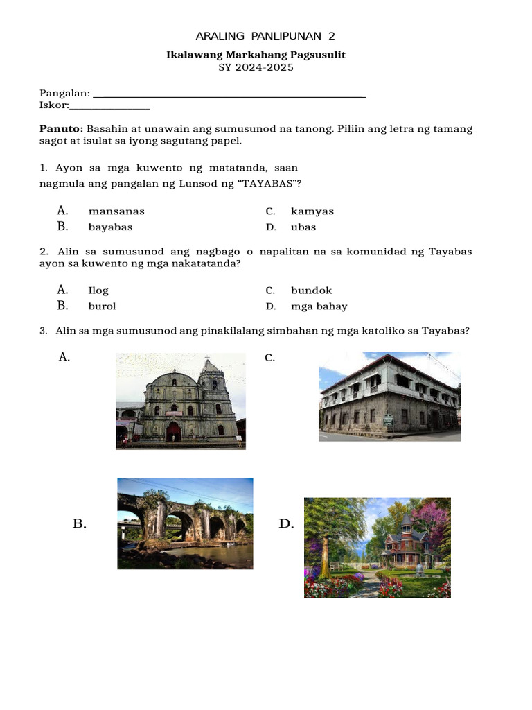 Araling Panlipunan 2 | PDF