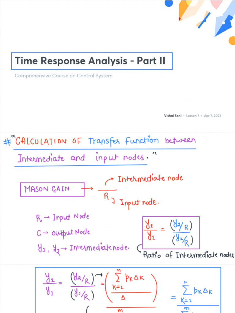 7.time Response Analysis - Part II Anno 16771627 | PDF