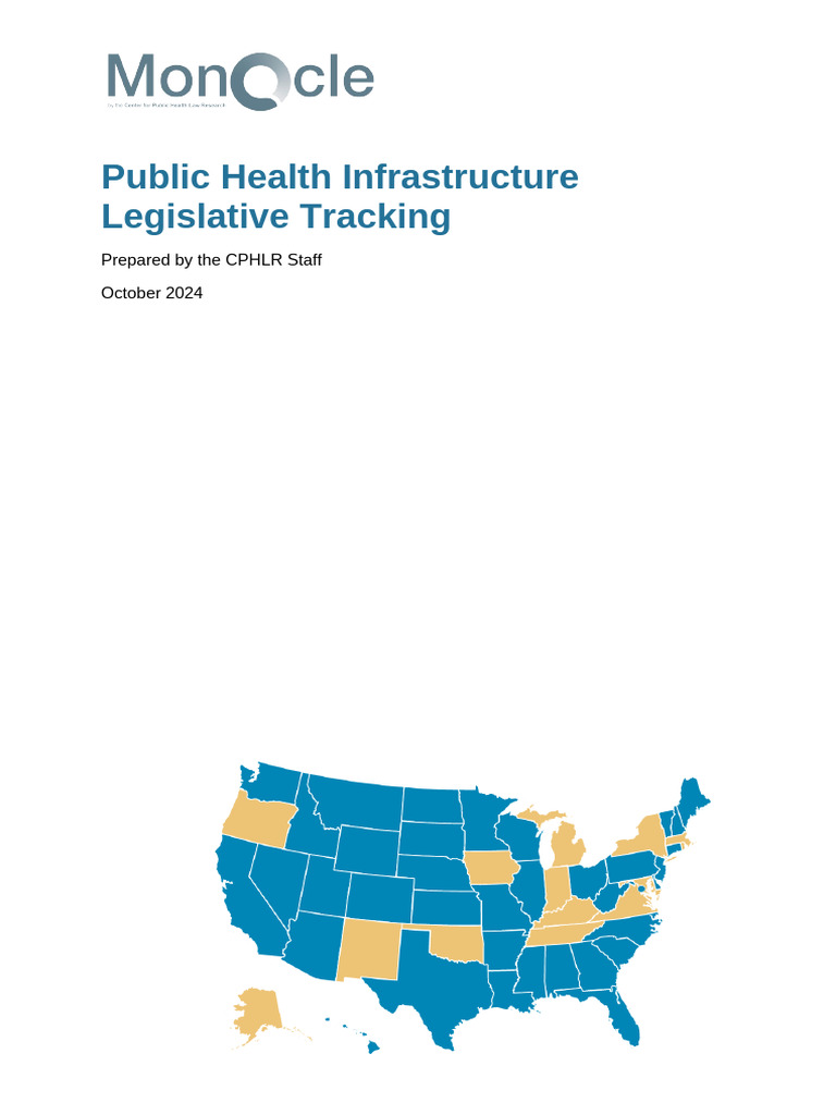 Public Health Infrastructure Legislative Tracking - Standard - Codebook ...