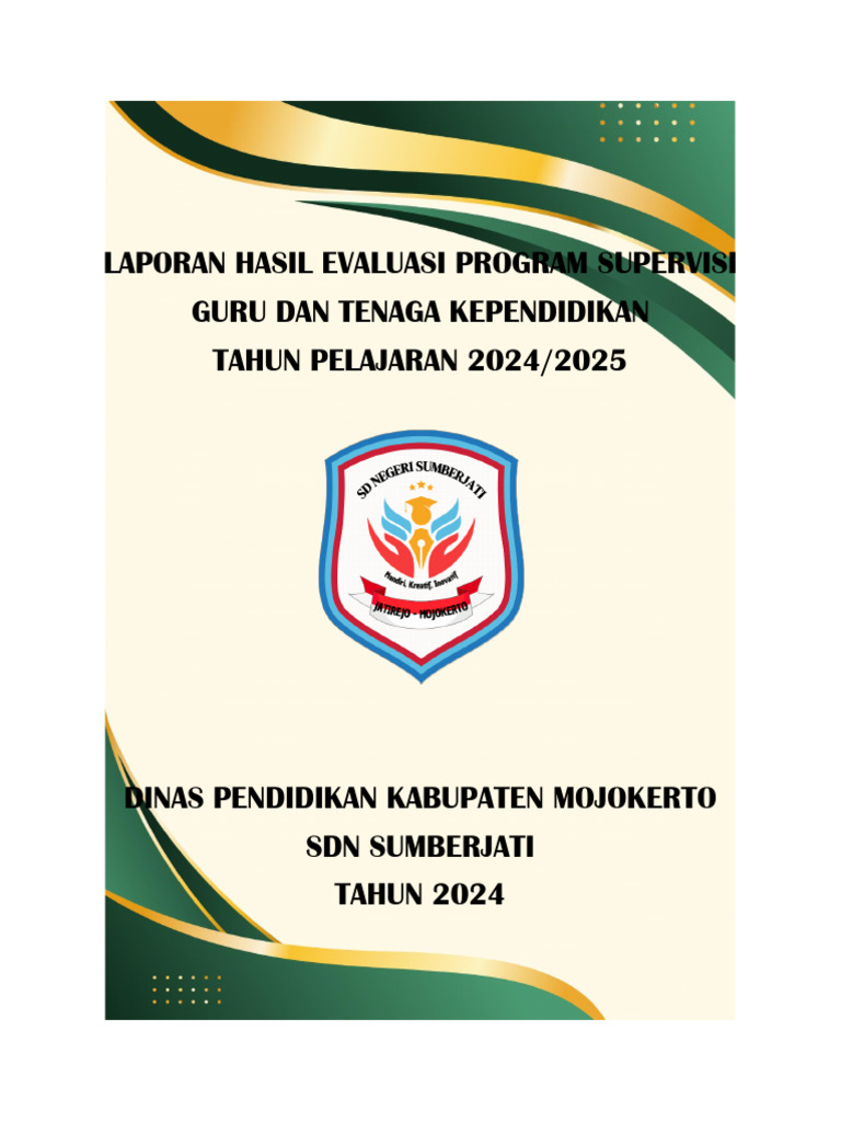 139, 141 Laporan Evaluasi Pelaksanaan Supervisi | PDF