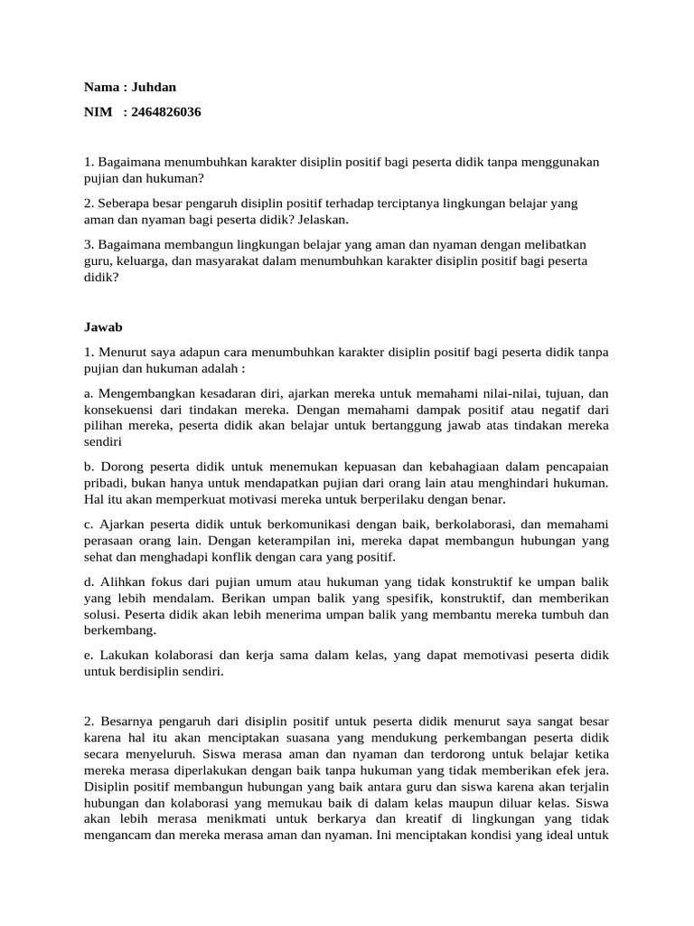 Elaborasi Pemahaman PPDP | PDF