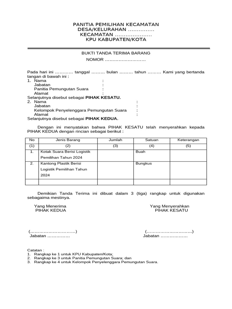 BTTB PPS Ke KPPS-1 | PDF