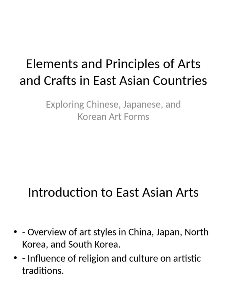 East Asian Art and Craft Essentials | PDF