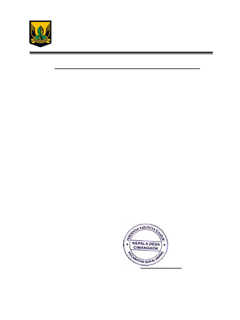 Surat Keterangan Domisili Usaha | PDF