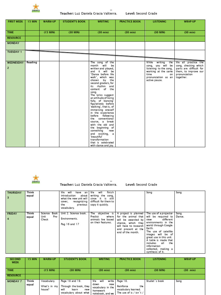Lesson Plan October 2nd Grade | PDF | Cognition | Human Communication